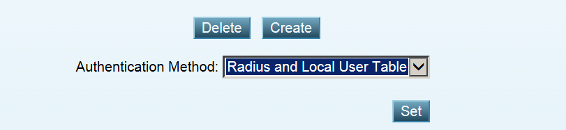 How to configure the Radius settings
