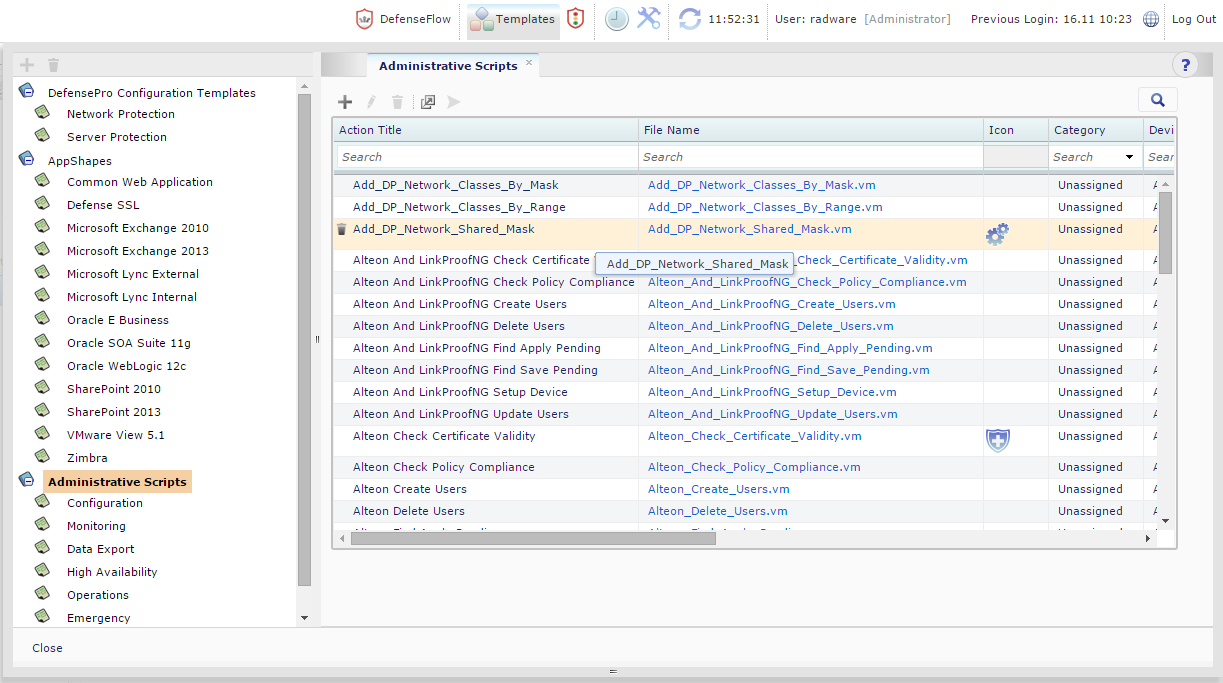 APSolute Vision Operator Toolbox (Administrative Scripts)