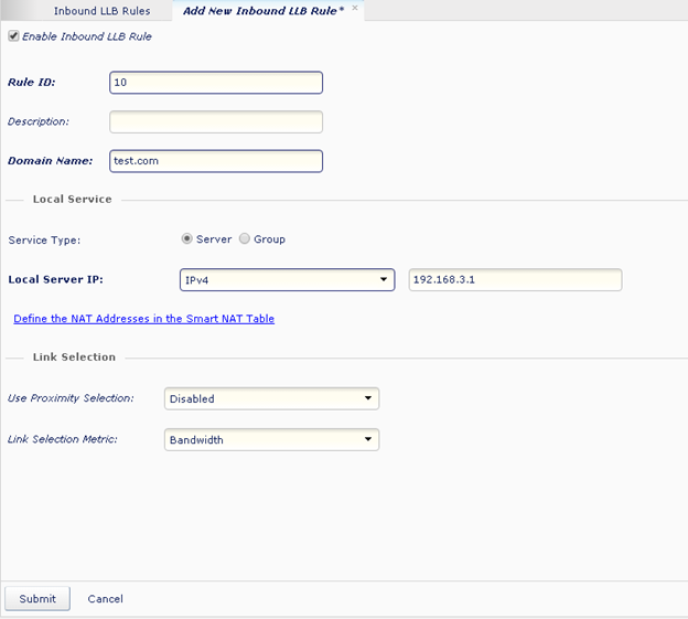 How to configure Smart NAT support for LinkProof NG