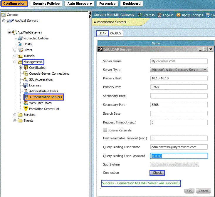 How to define Authentication Server for User Tracking, Authentication ...