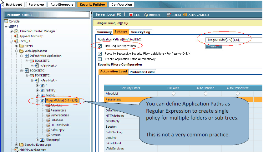 AppWall Application Path