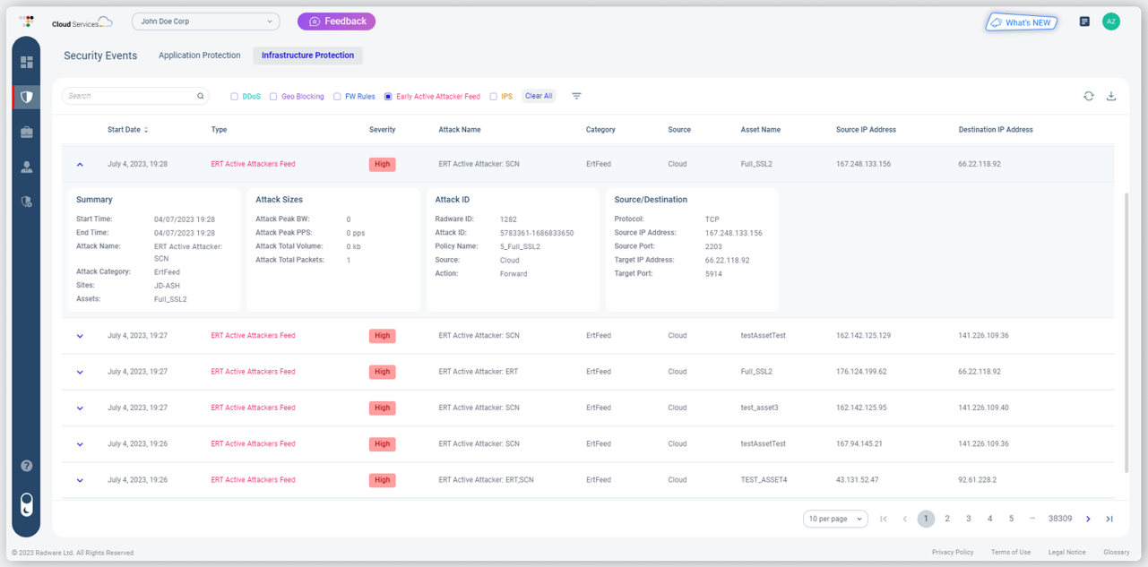 Radware Cloud DDoS : 23.6 Release Notes
